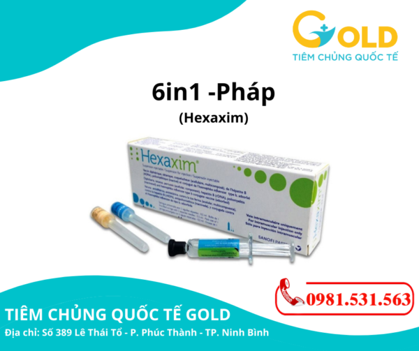 Vắc xin HEXAXIM (Pháp) - Vaccine 6in1